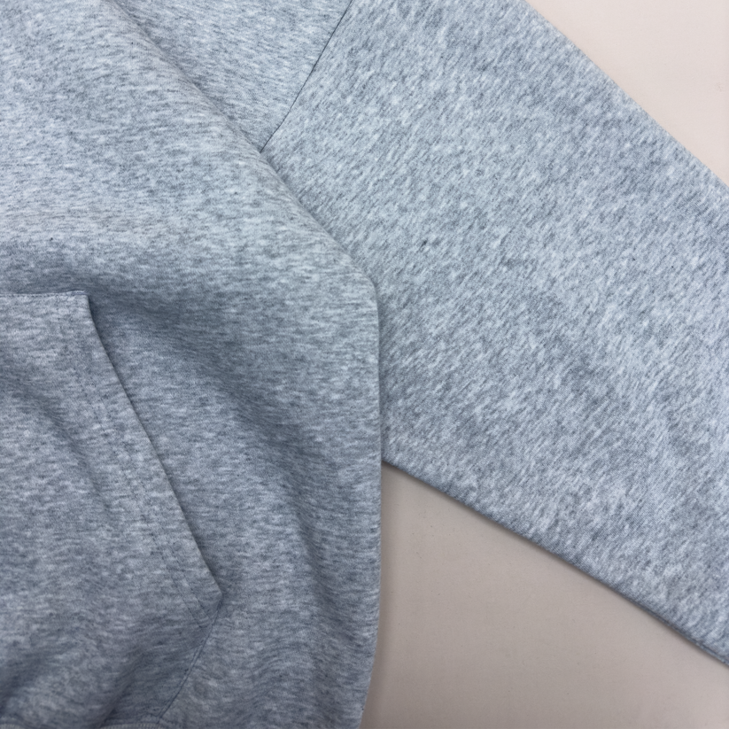 350 GSM 'Heather Grey' Fleece Hoodie – LucidBlanks