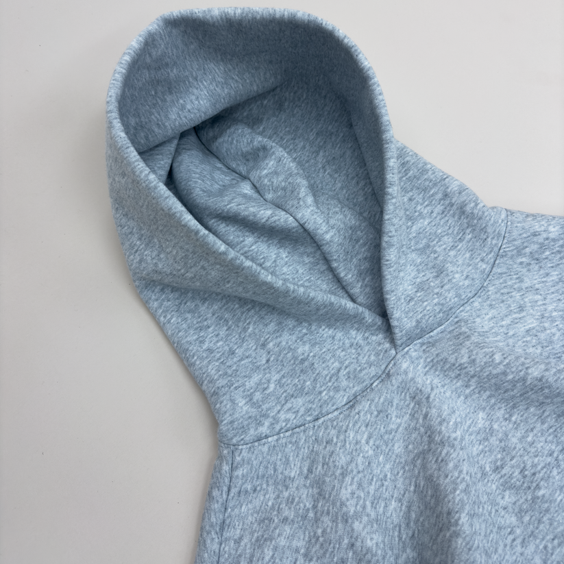 350 GSM 'Heather Grey' Fleece Hoodie – LucidBlanks