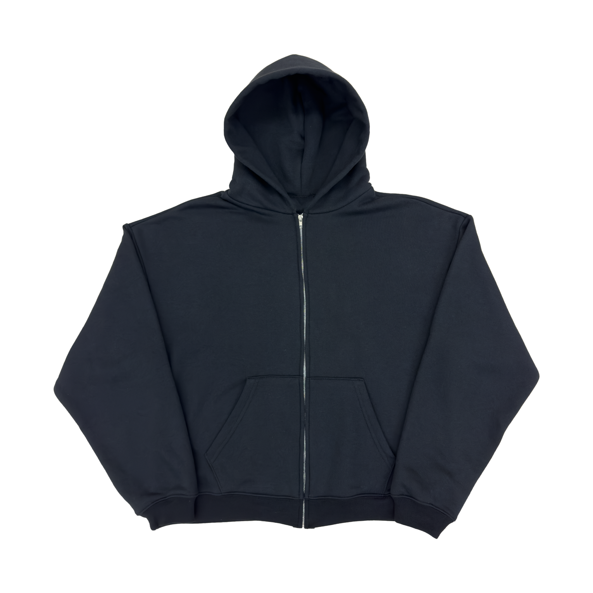 350 GSM Extra Thick "Black" Zip-Up Hoodie – LucidBlanks